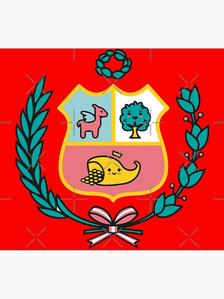 "Beautiful Peruvian Shield" Canvas Print for Sale by Luisombra | Redbubble