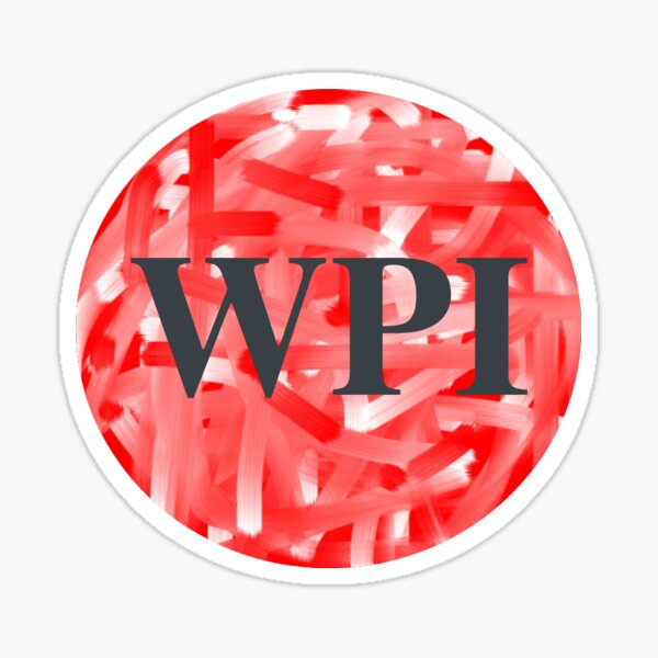 "WPI" Sticker for Sale by Rosemogo | Redbubble