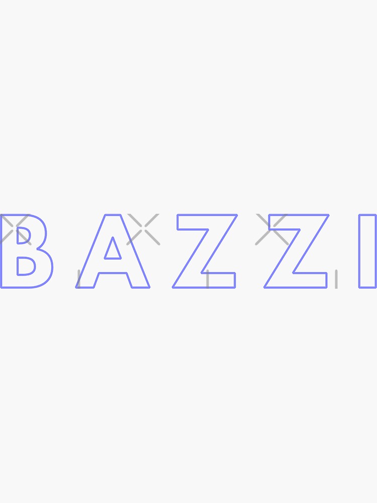 "bazzi block letters" Sticker for Sale by danielleblack04 | Redbubble