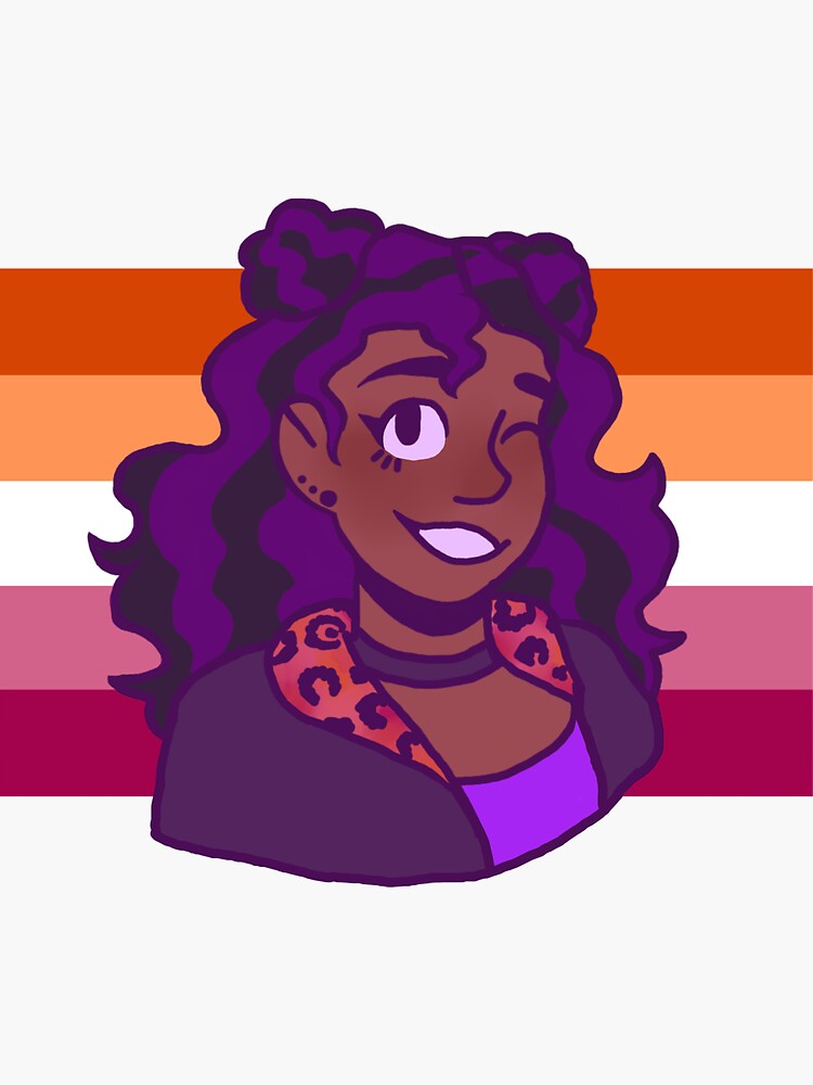"Lesbian Pride Jenna Rolan" Sticker for Sale by Jason-Penton | Redbubble