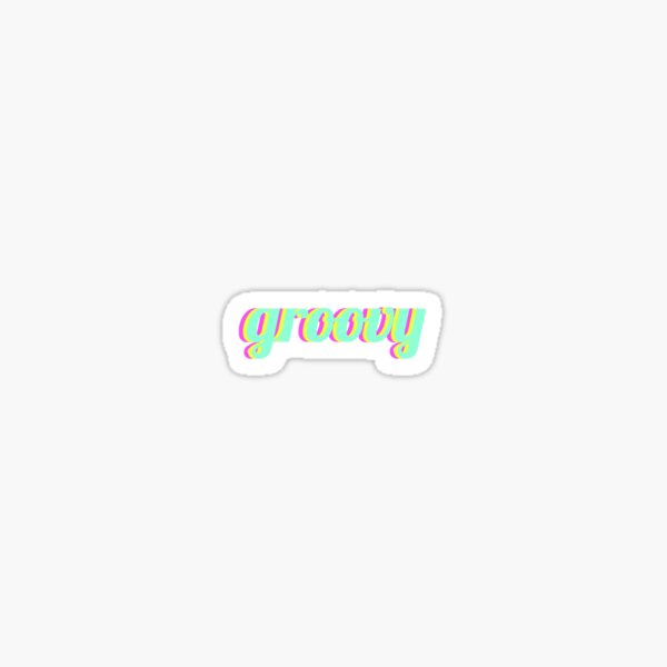 "Groovy" Sticker for Sale by cbarrows8 | Redbubble