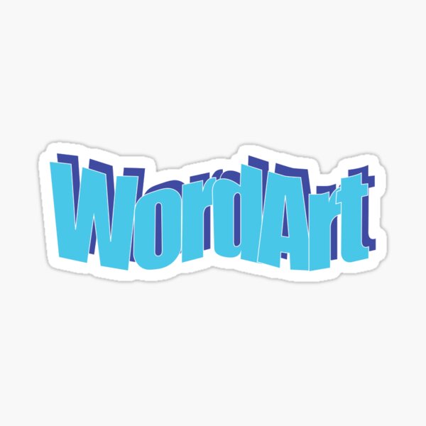 "Word Art sticker" Sticker for Sale by emilymorga | Redbubble