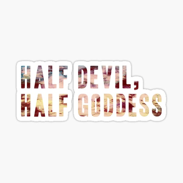 "Half Devil, Half Goddess" Sticker for Sale by Retro-Rocket | Redbubble