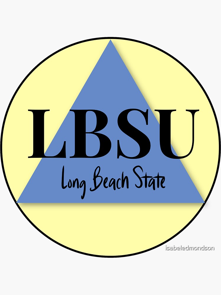 "LBSU - pastel pyramid" Sticker by isabeledmondson | Redbubble