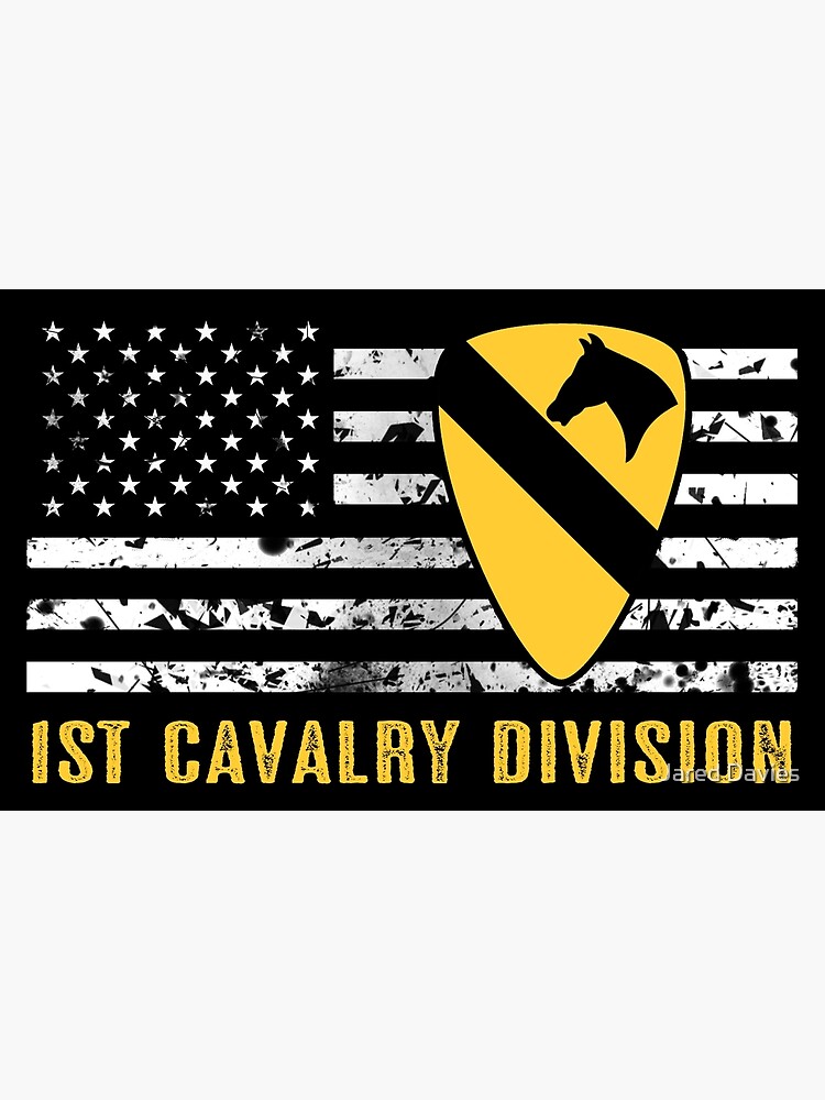 "1st Cavalry Division (Distressed Flag)" Poster for Sale by ...