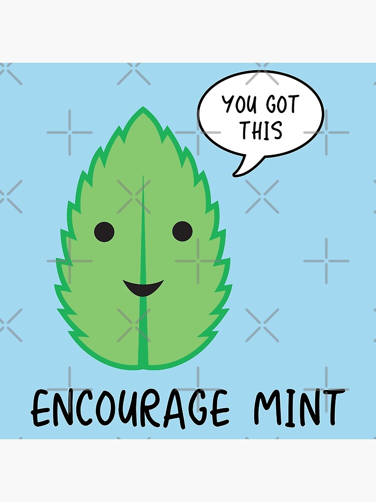 "Encourage Mint" Poster for Sale by PKHalford | Redbubble
