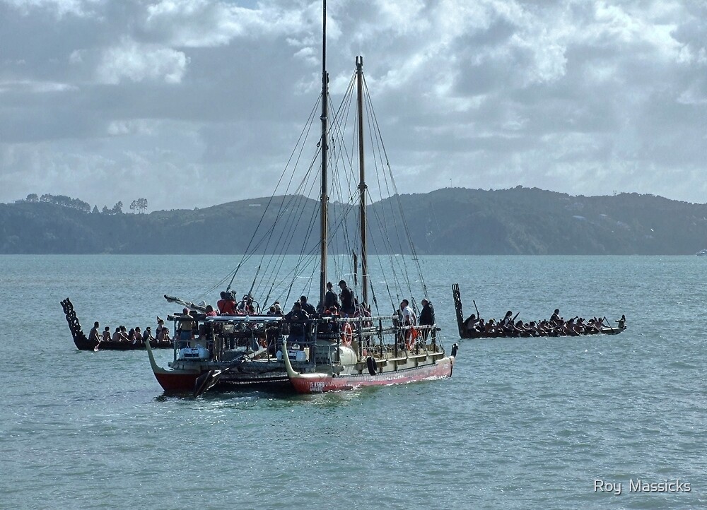 "Ocean going Waka - New Zealand........!" by Roy Massicks | Redbubble