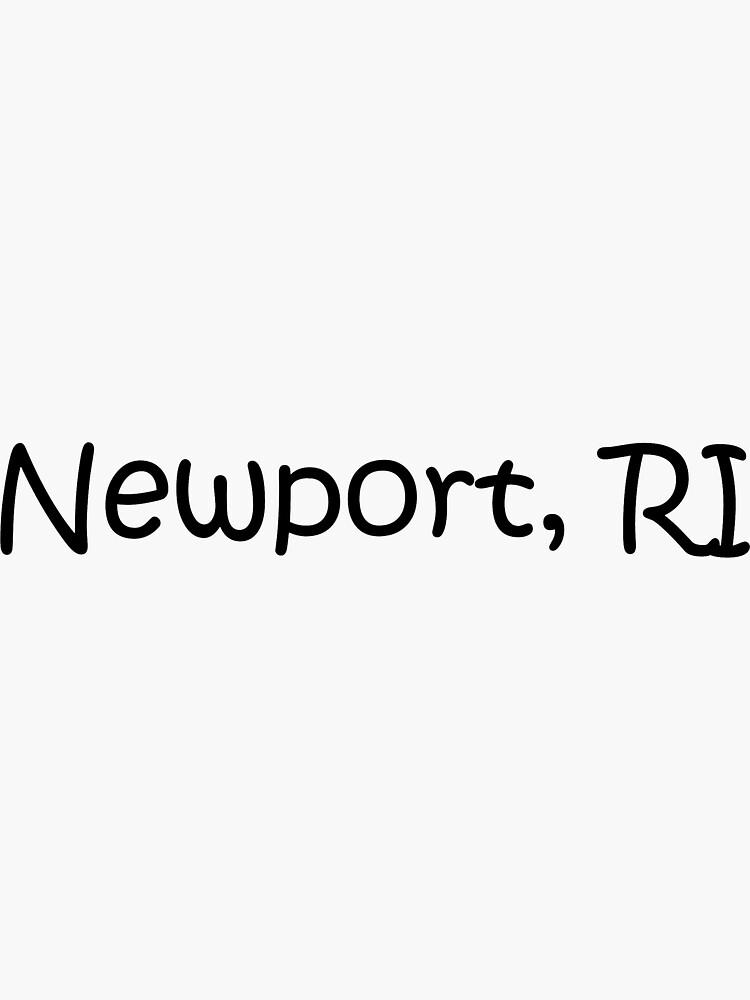 "Newport, RI" Sticker for Sale by lukaskugler | Redbubble