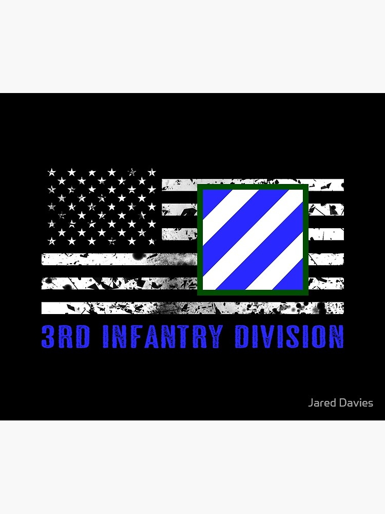"3rd Infantry Division (Distressed Flag)" Throw Blanket for Sale by ...