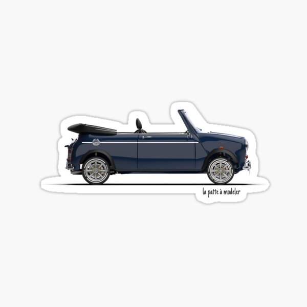 "Classic English Car Convertible" Sticker by LaPatteAModeler | Redbubble