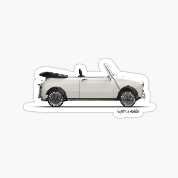 "Classic English Car Convertible" Sticker for Sale by LaPatteAModeler ...