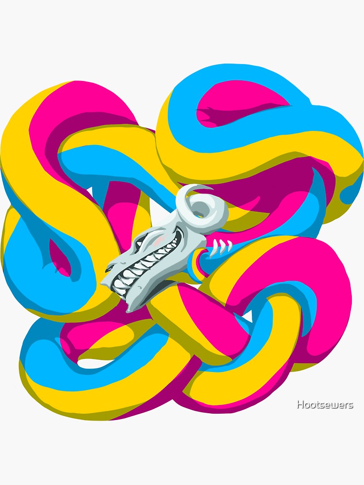 "WORM PRIDE: Pansexual" Sticker for Sale by Hootsewers | Redbubble