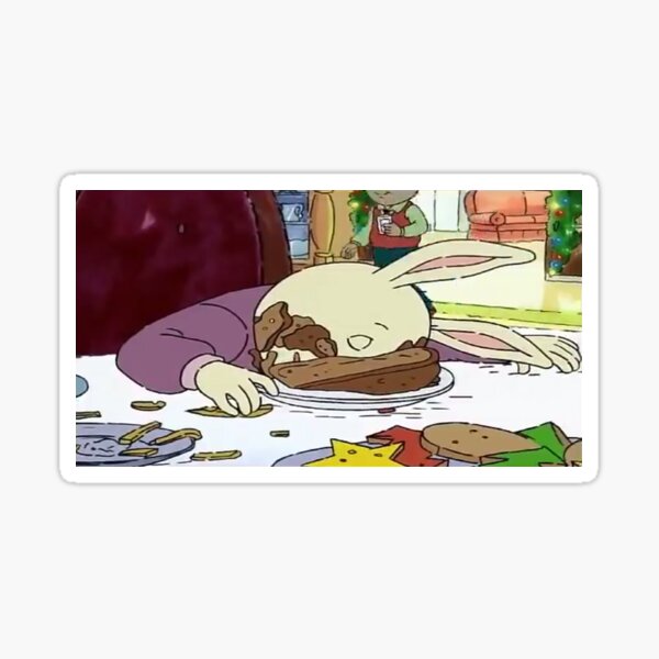 "buster asleep in cake PBS Kids Arthur cartoon tv show" Sticker for ...