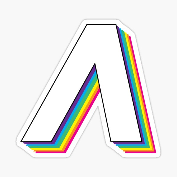 "Lambda" Sticker for Sale by gabbyyhorne | Redbubble