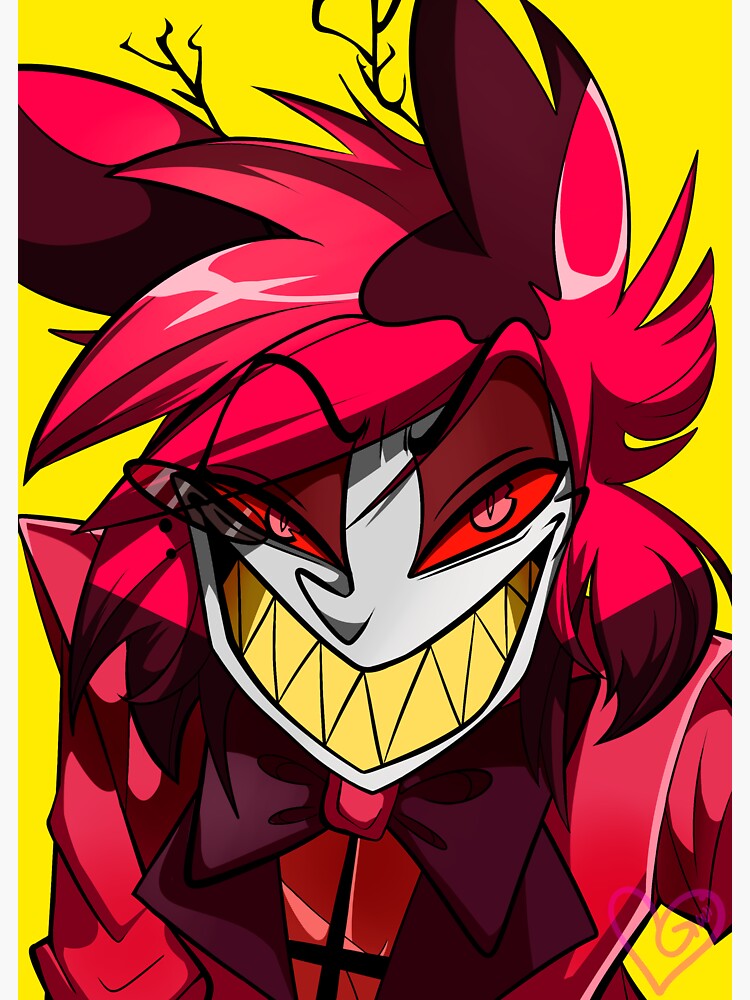 "Smiling Alastor" Sticker for Sale by gwi-xx | Redbubble