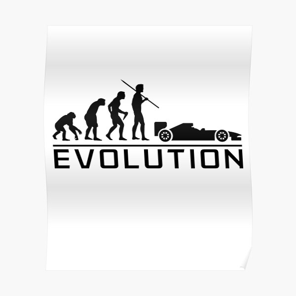 "Formula 1 Evolution" Poster by Nkioi | Redbubble