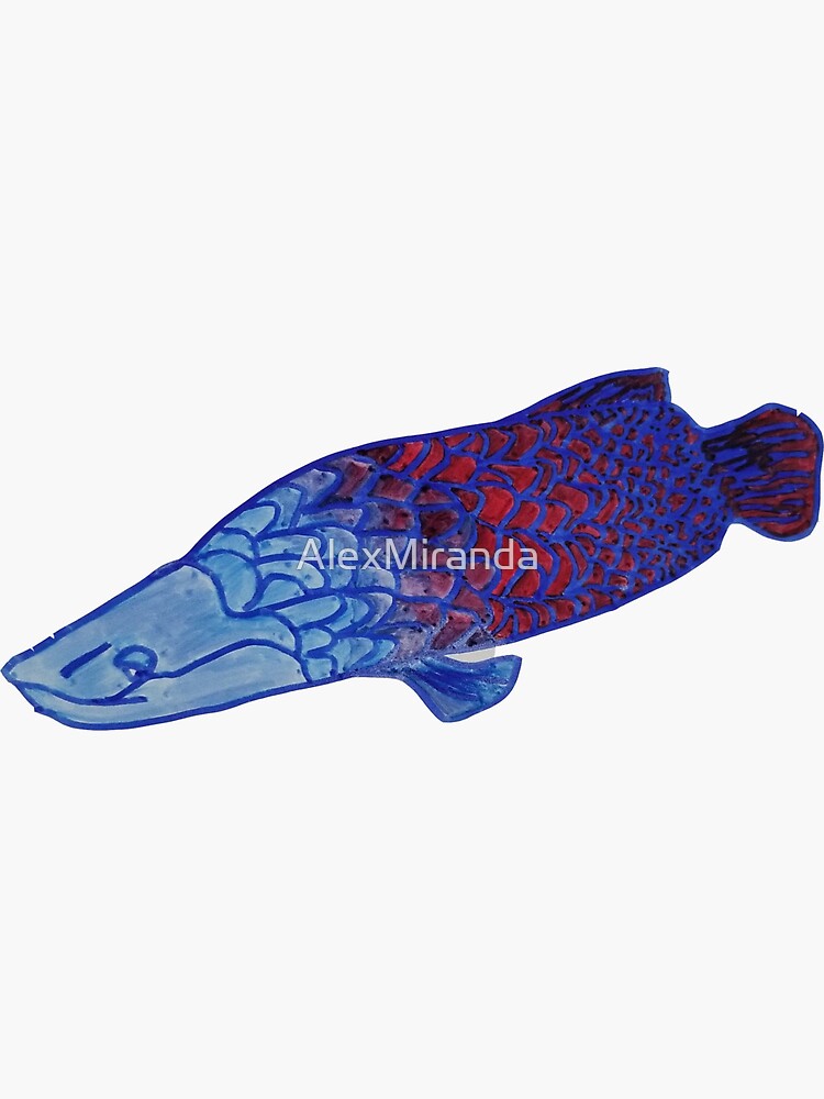 "Arapaima" Sticker for Sale by AlexMiranda | Redbubble