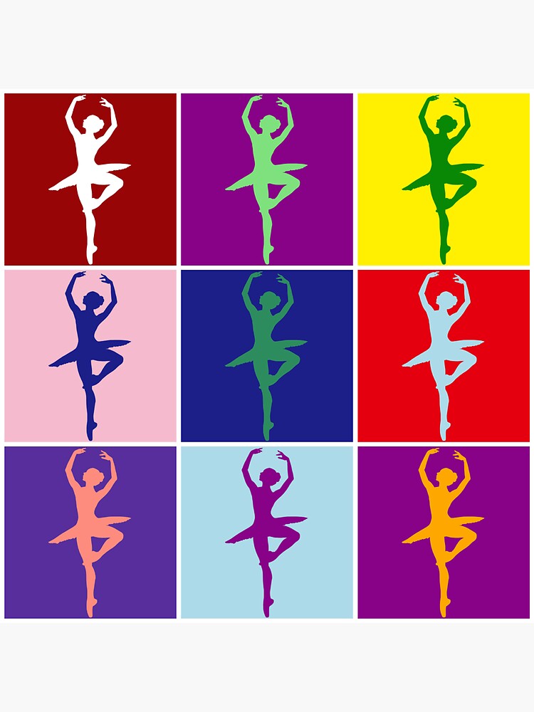 "Ballerina Pop Type Art " Sticker for Sale by alwe-designs | Redbubble
