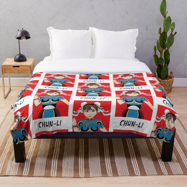 "Chun-Li Street Fighter 2" Throw Blanket by BlazeDazzleDusk | Redbubble