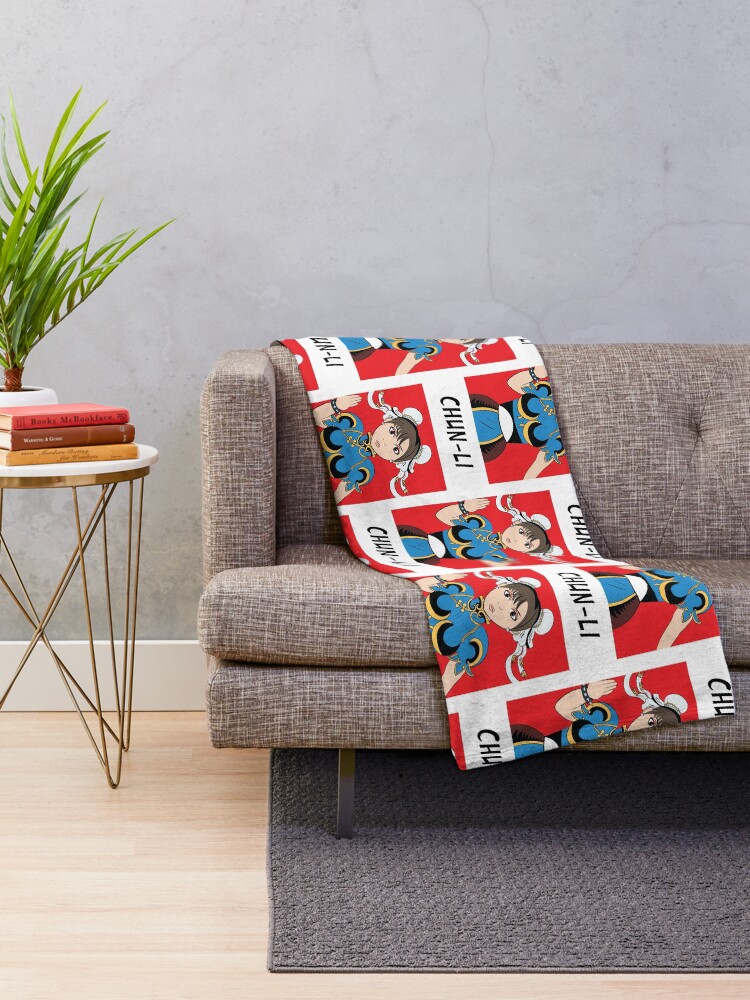 "Chun-Li Street Fighter 2" Throw Blanket by BlazeDazzleDusk | Redbubble