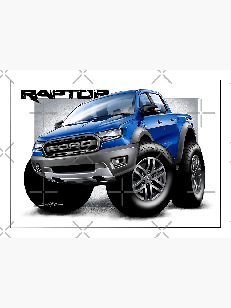 Poster « Ford Ranger Raptor », par stefansautoart | Redbubble