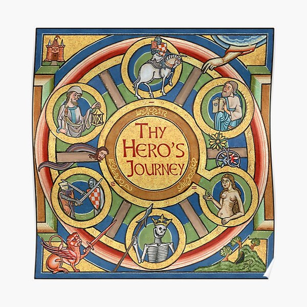 "Hero's Journey" Poster by Luschek | Redbubble