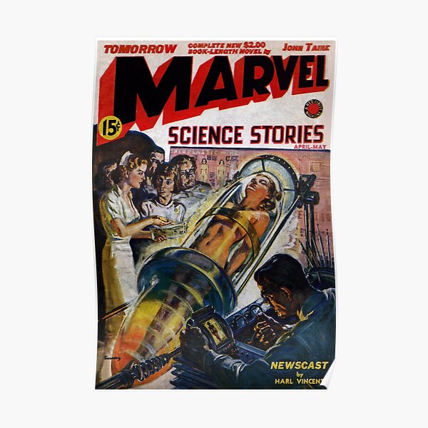 "Marvel Science Stories " Poster for Sale by dfceb2qw | Redbubble