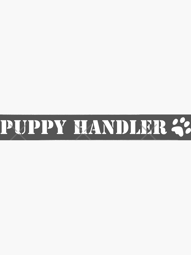 "Puppy Handler Paw Print" Poster by CreativeTwins | Redbubble