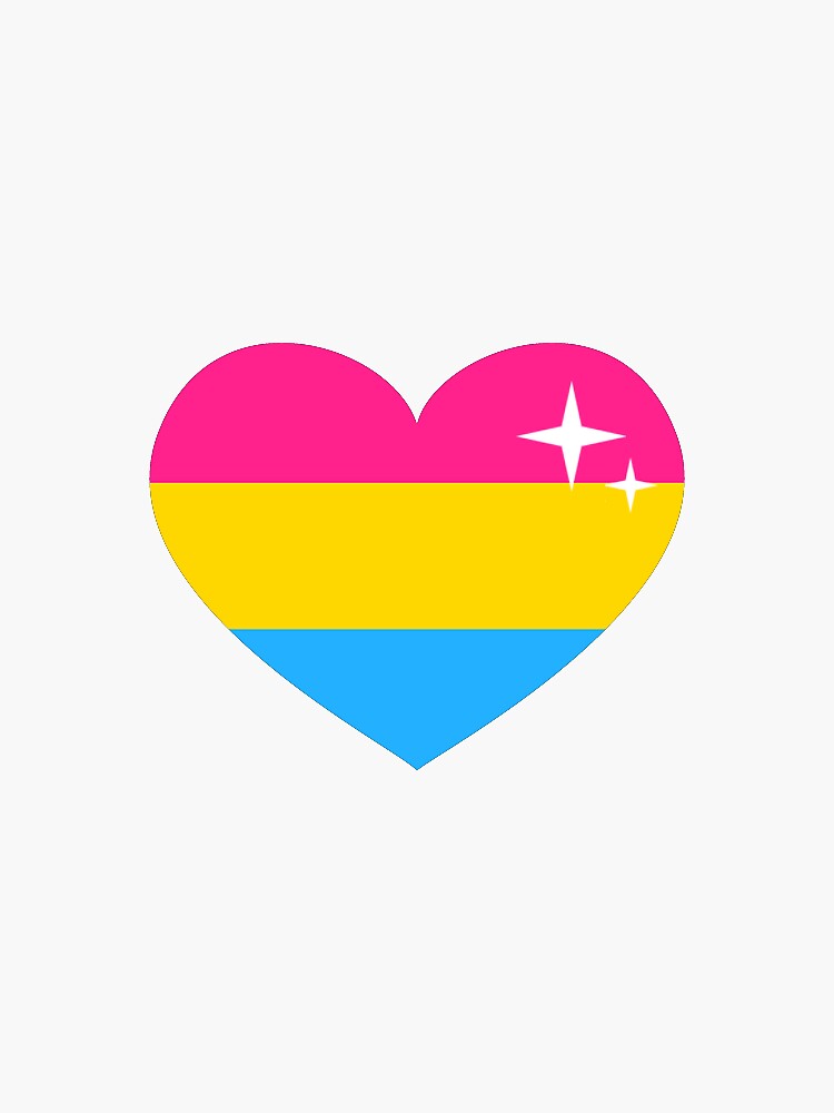 "Pan Pride Heart Sticker" Sticker for Sale by pixiedustprince | Redbubble