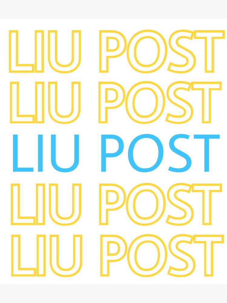 "LIU Post" Sticker for Sale by shannahd123 | Redbubble
