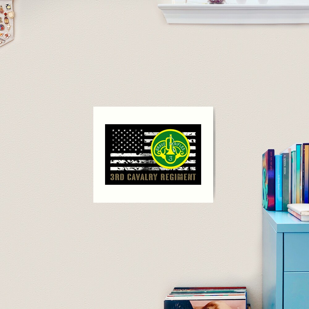 "3rd Cavalry Regiment (Distressed Flag)" Art Print for Sale by ...