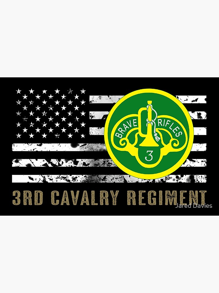 "3rd Cavalry Regiment (Distressed Flag)" Art Print by MilitaryCandA ...