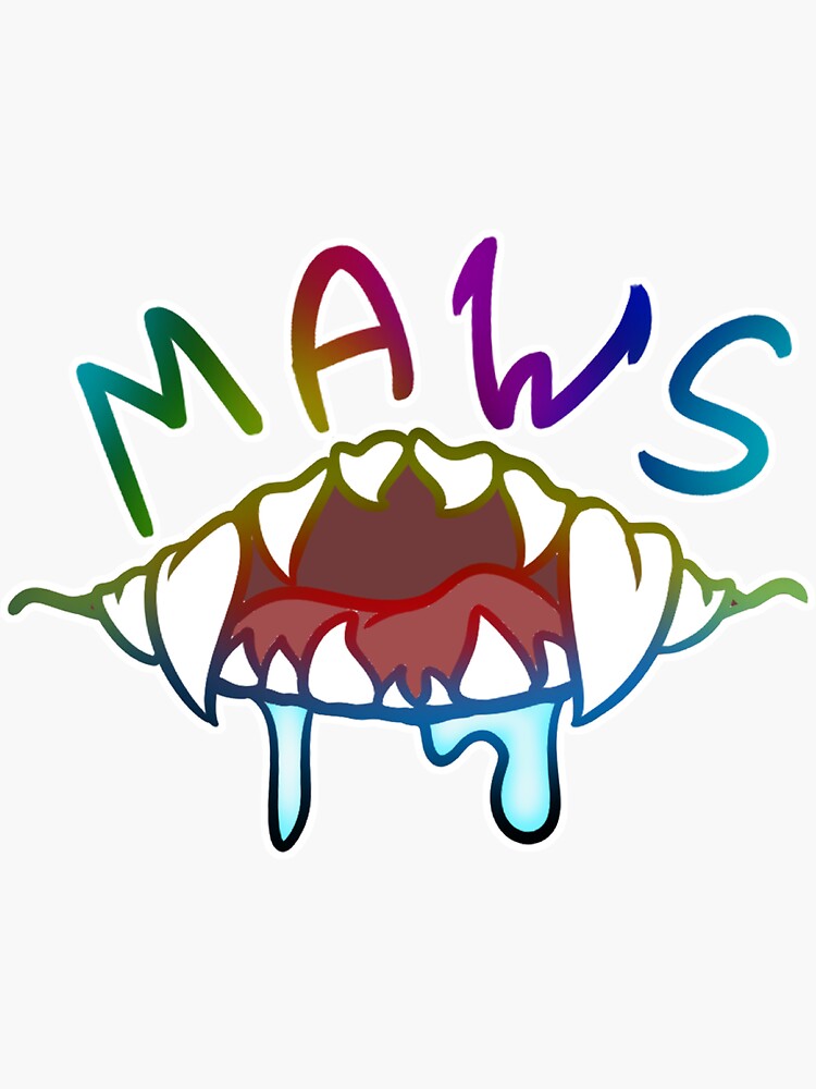 "Paw vs Maws: Maw" Sticker for Sale by HarperDel | Redbubble