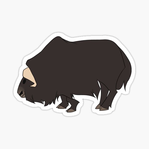 "Yak Sticker" Sticker by BitbyBit-Dabble | Redbubble