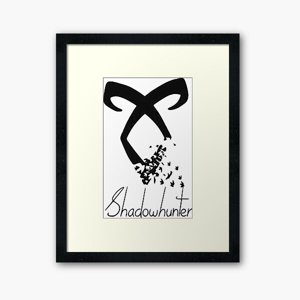 "Shadowhunter symbol" Framed Art Print for Sale by KikkaT | Redbubble