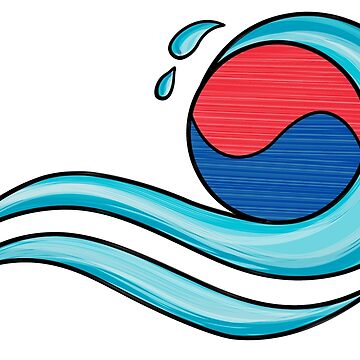 "Ride the Korean Wave" Poster for Sale by morningchild | Redbubble