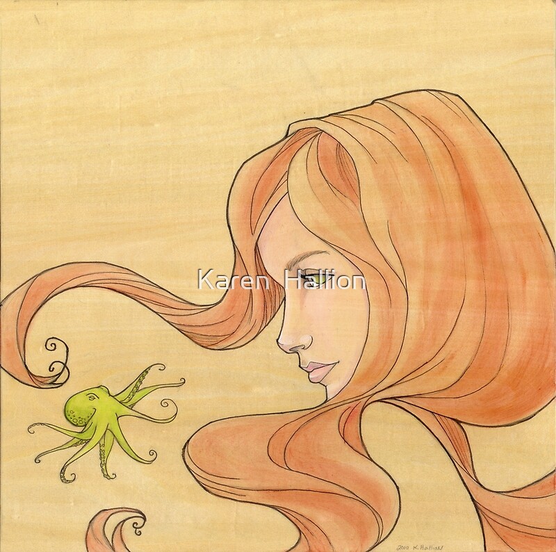 "The Octopus Mermaid 1" by Karen Hallion | Redbubble