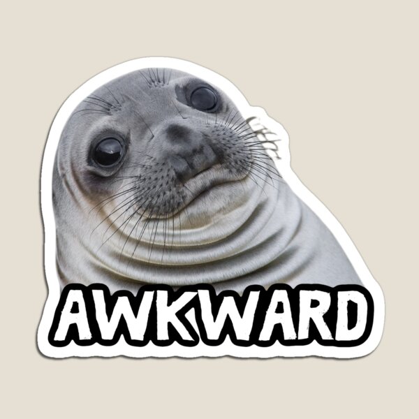 Uncomfortable Situation Seal Meme A Seal With A Seal On Its Face Is