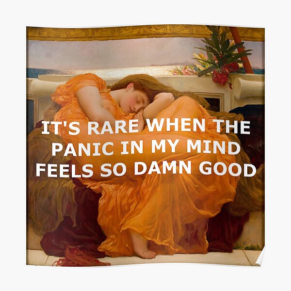 "Flaming June / Uh Huh" Poster by mariafdez | Redbubble