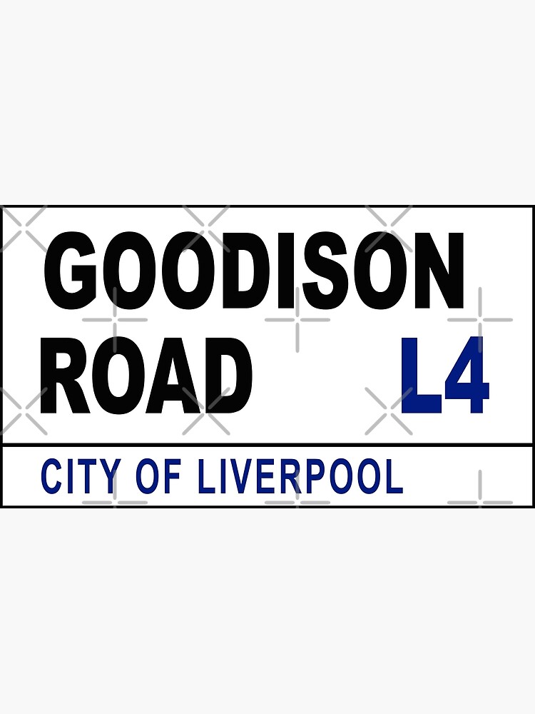 "Goodison Road Street Sign" Poster for Sale by rogue-design | Redbubble