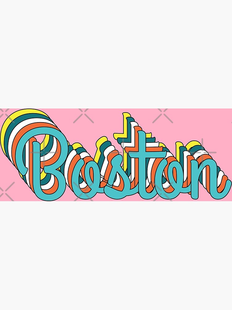 "Boston Retro" Poster by BuiceJox | Redbubble
