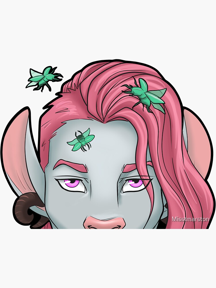 "Caduceus Clay Peeper Sticker " Sticker for Sale by Misstmarston ...