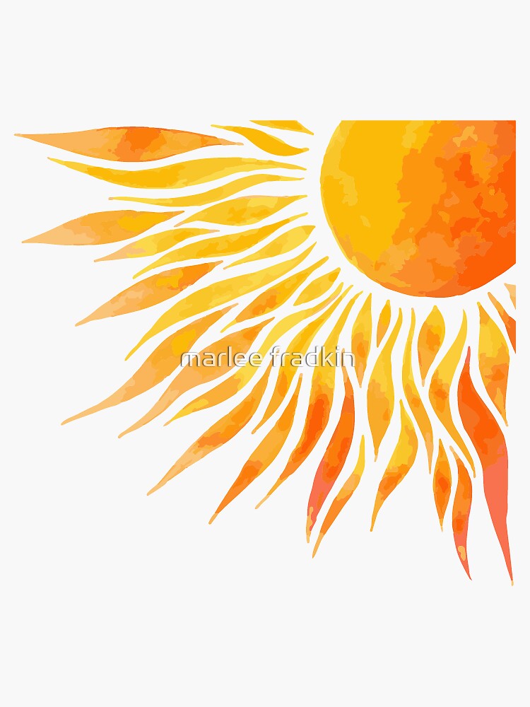 "Corner Sun " Sticker for Sale by lenox17 | Redbubble
