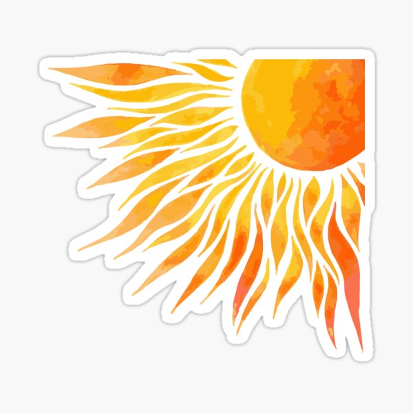 "Corner Sun " Sticker for Sale by lenox17 | Redbubble