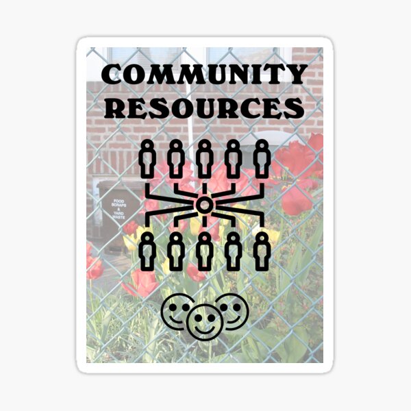 "Community Resources" Sticker for Sale by RolandTB-303 | Redbubble