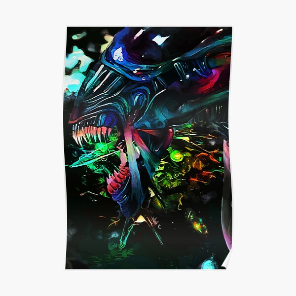 "Green Alien" Poster for Sale by hustlart | Redbubble