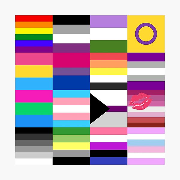 "LGBT Pride Flags Collage" Photographic Print for Sale by ScottyKat ...