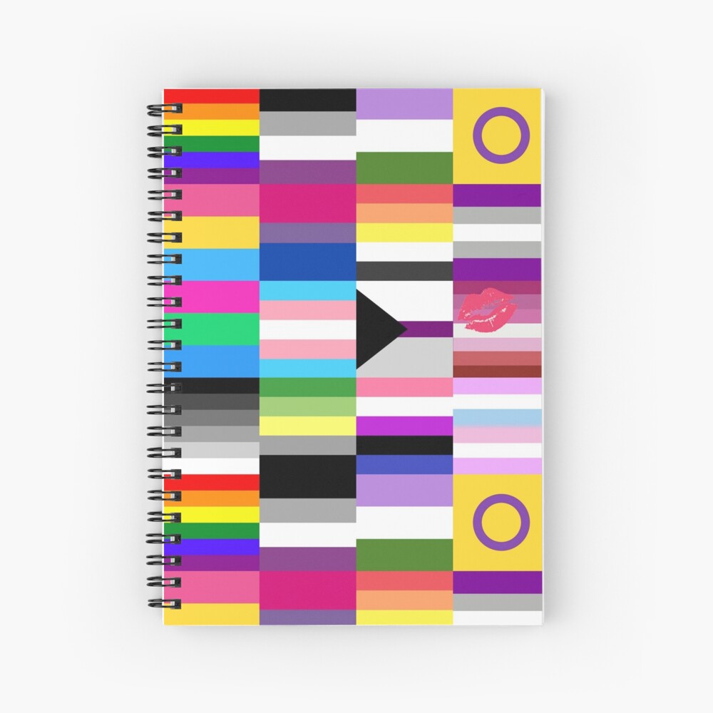 "LGBT Pride Flags Collage" Spiral Notebook by ScottyKat | Redbubble
