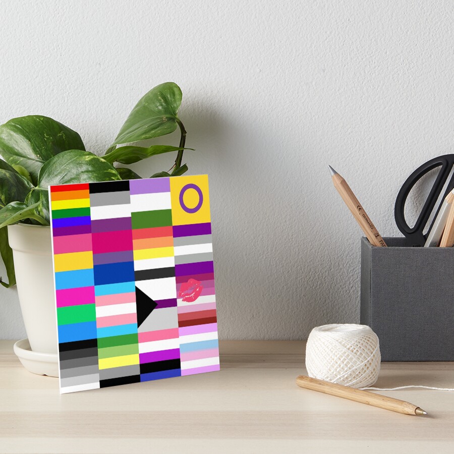 Lgbt Pride Flags Collage Art Board Print By Scottykat Redbubble