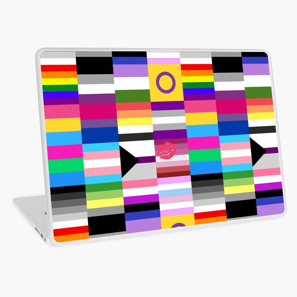 Lgbt Pride Flags Collage Laptop Skin For Sale By Scottykat Redbubble